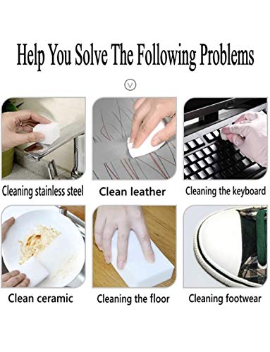 80 PCS Klickpick Home Cleaning Sponge in Bulk White Sponges Melamine Foam Cleaning Pad - Sponges for All Surface β Bathroom, Kitchen, Floor, Baseboard, Wall Cleaner