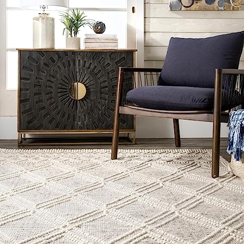 nuLOOM Natti Contemporary Trellis Area Rug, 8' 6" x 11' 6", Beige