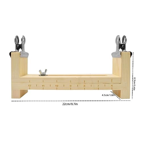 APZDFGIFCD Wood Bracelet Jig, U Shape Clear Scale Bracelet Jig Kit DIY Hand Knitting Bracelet Jig Bracelet Braiding Tool with 2 Clamp