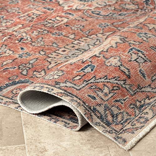 nuLOOM Rosalia Floral Persian Area Rug, 7' 10" x 10', Rust