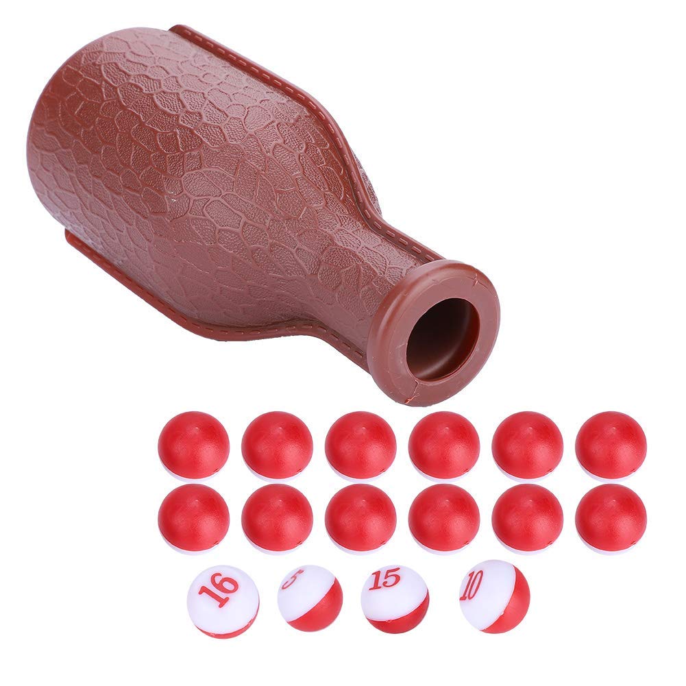 Billiards Dice, Great Perfect Shaker Bottle, for Kelly, Pea and Pill Pool and Others