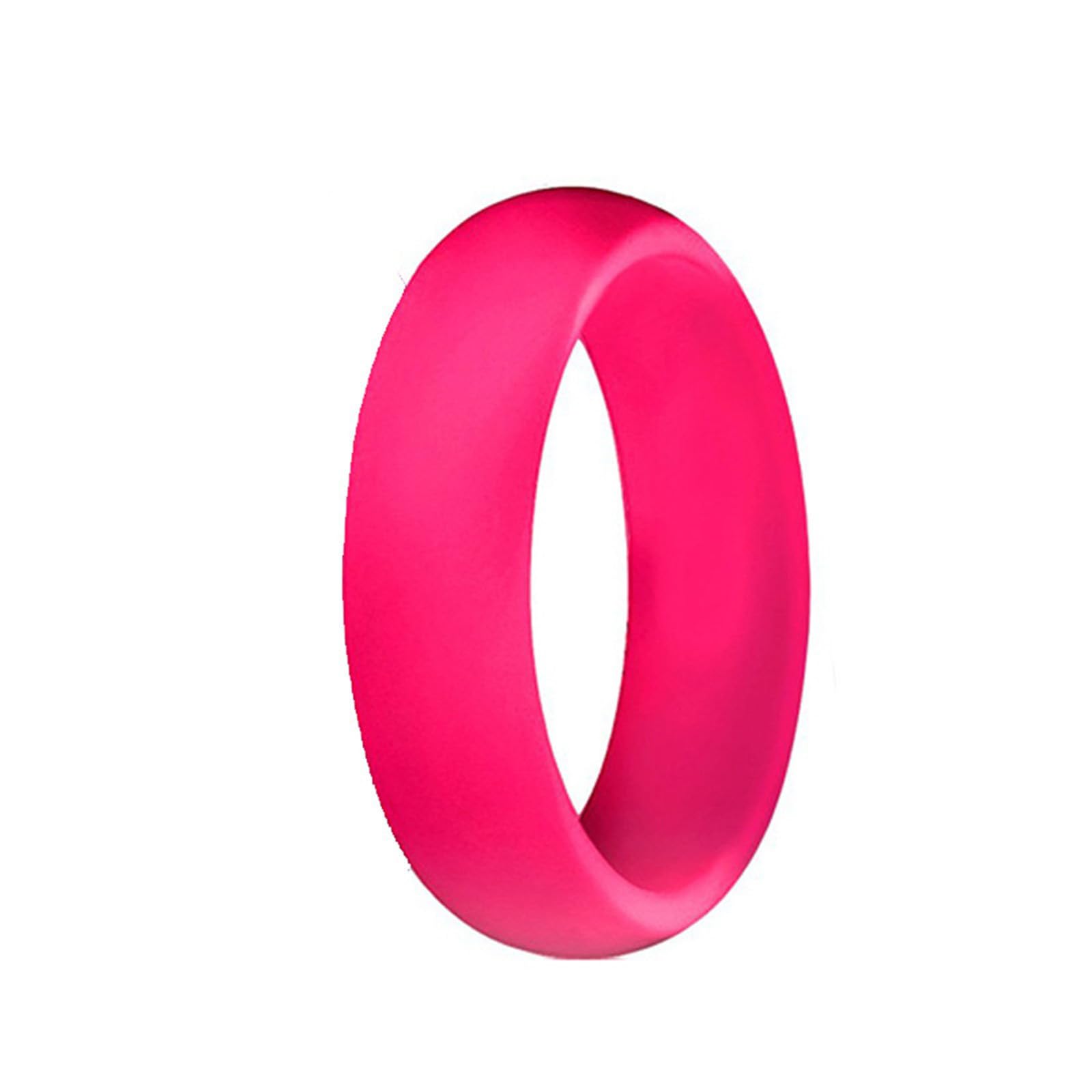 4Pcs Colorful Silicone Rubber Wide Thick Band Ring Set Multicolor Twist Woven Geometric Round Circle Finger Ring for Women Lightweight Wedding Jewelry-G 4pcs 5