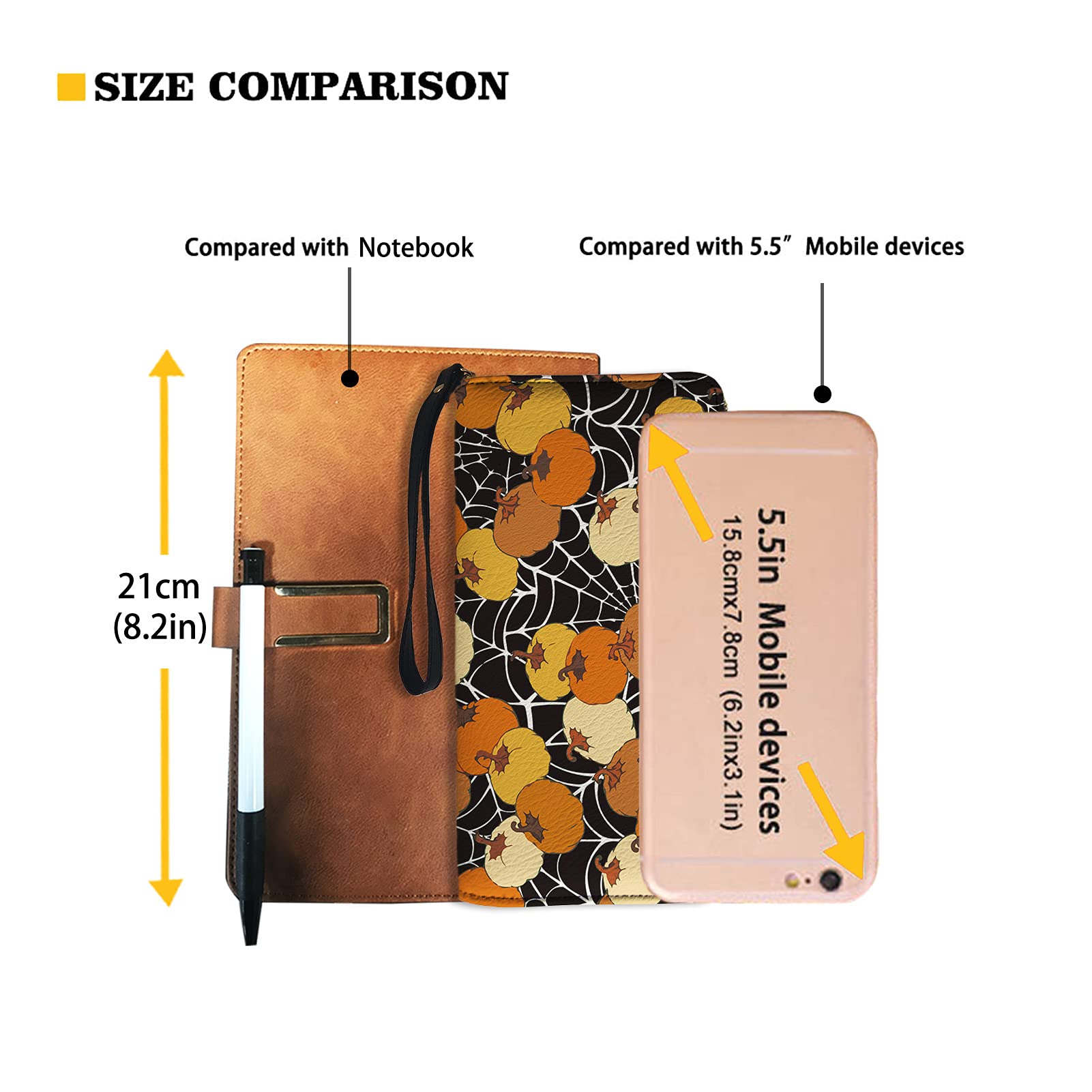 Binienty Animal Cow Stripe Pattern Womens Fashion Wristlet Wallets, PU Leather Ladies Clucth Handbag for Travel