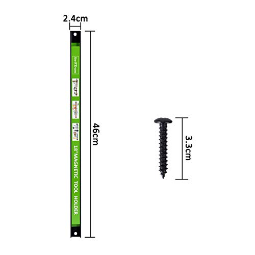 Magnetic Tool Holder 18 Inch 8 Pack Heavy Duty Magnet Tool Bar Strip Rack Wall Mount Green¡