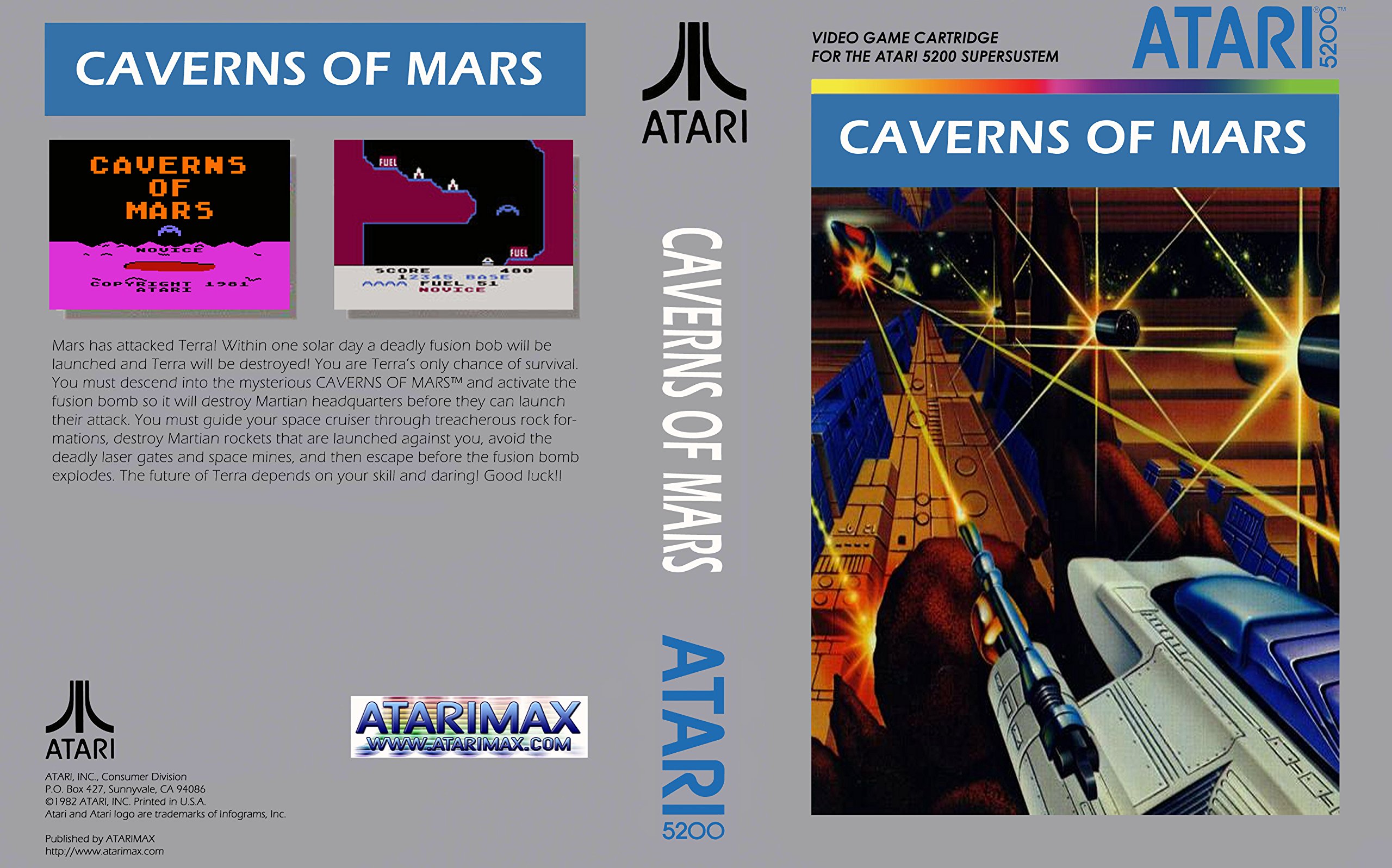 CAVERNS OF MARS, ATARI 5200