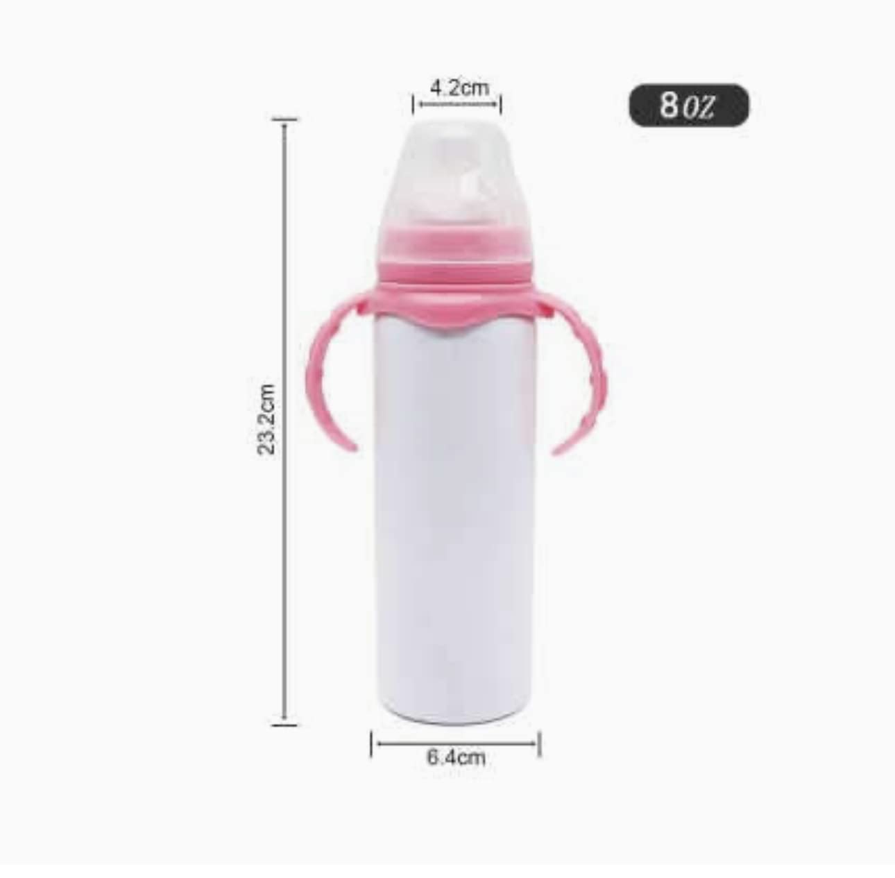 8oz Baby Bottle Stainless Steel (Blue)