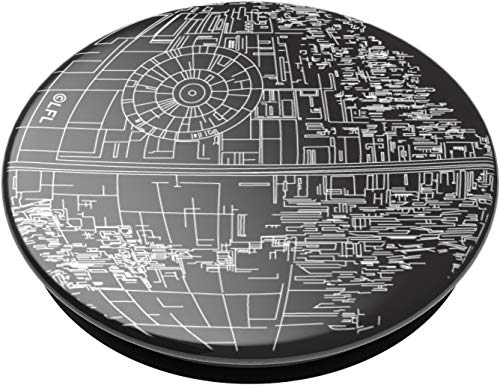 PopSockets Phone Grip with Expanding Kickstand, PopSockets for Phone - Star Wars - Death Star Alum