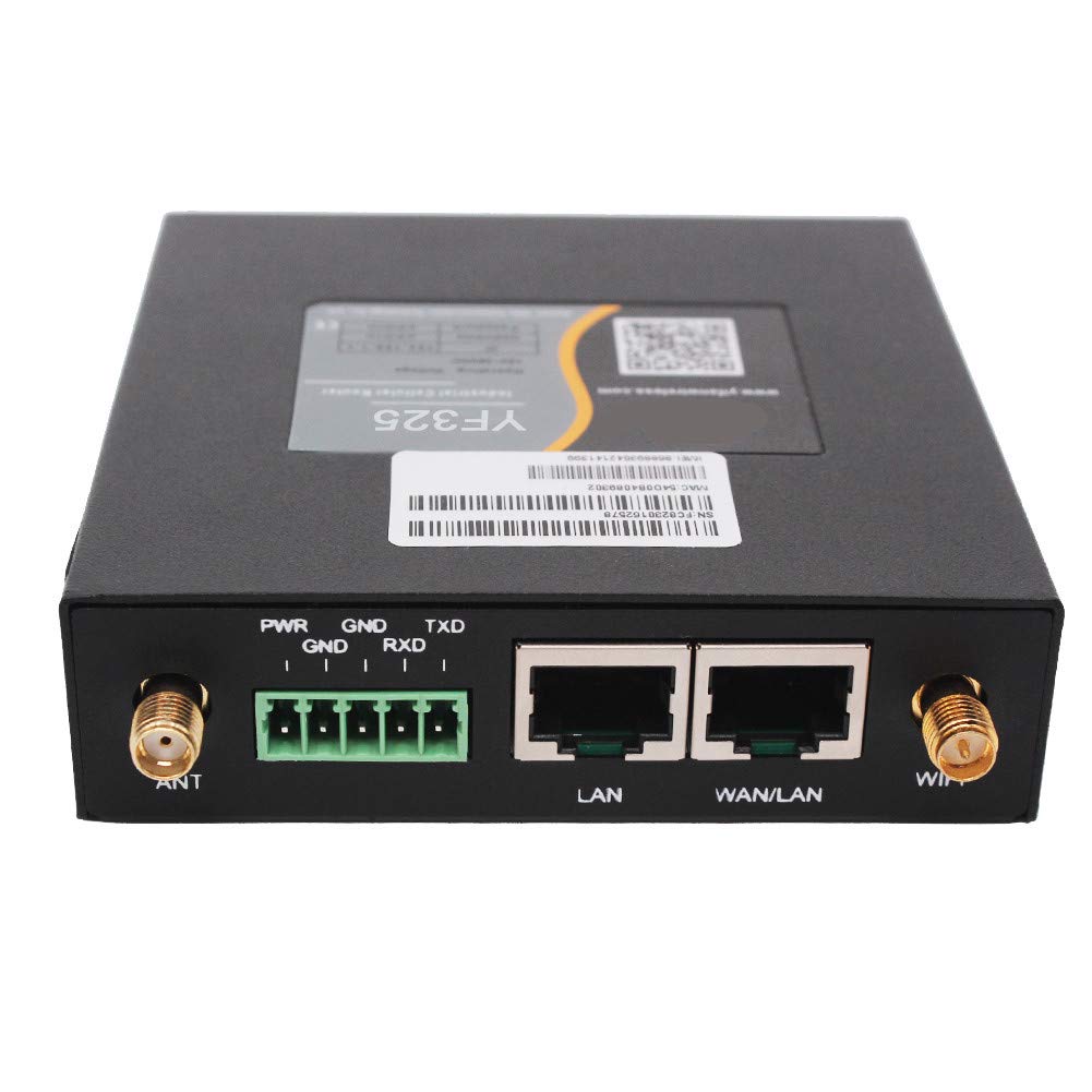 4G VPN Router, Industrial 4G LTE WiFi Router 3G/4G Yeacomm YF325 Wireless Modem Router Unlocked with Dual Sim Card Slot, External Antenna Cellular Modem in North/South America, NOT for Verizon