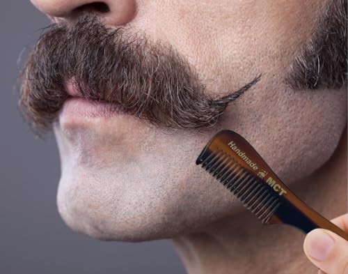 G.B.S Handmade 3in Pocket Comb for Beard and Mustache Styling, MCT, Pack of 3 Mustache Comb Pack