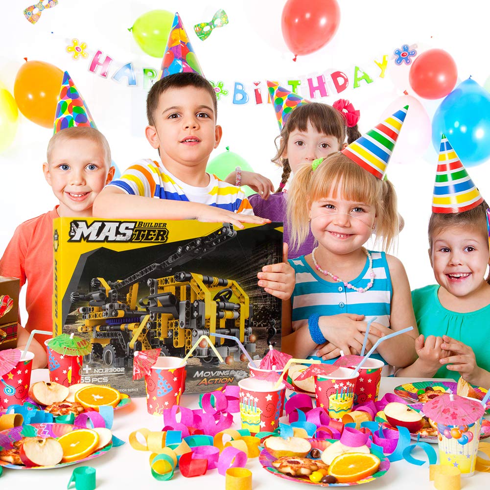 BIRANCO. Crane Truck Building Kit - Educational Learning STEM Building Blocks Toys Gifts for 8, 10, 12 yr Old Kids, Engineering Construction Set for Boys & Girls Age 6, 7, 9, 11, 13 Years Up