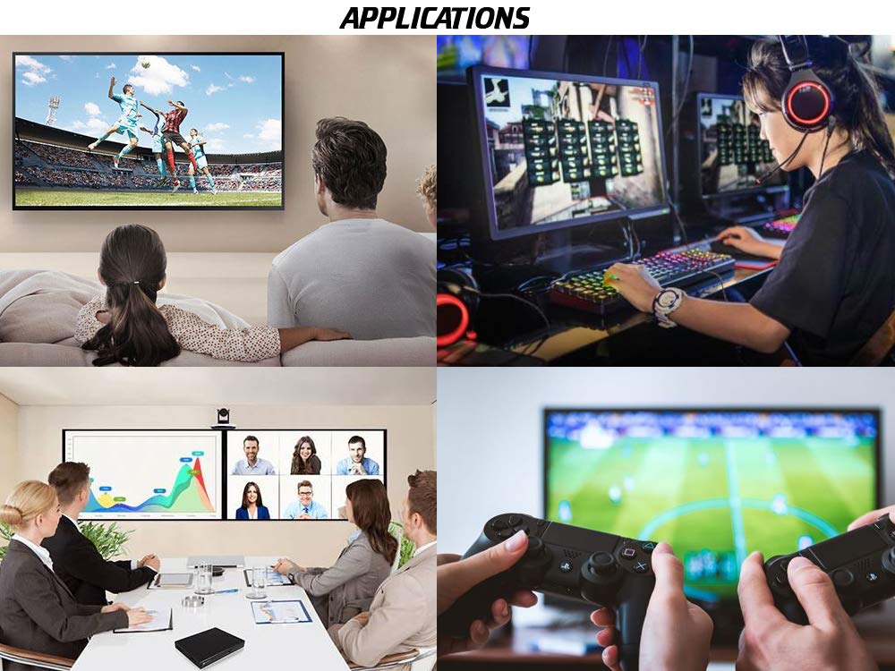 HornetTek HDMI Video Capture Device / Video Game Recorder USB 3.0 1080P 60 FPS Video & Audio Grabber -Zoom Compatible- for VLC, Use Only v2.2.6 or Older Versions