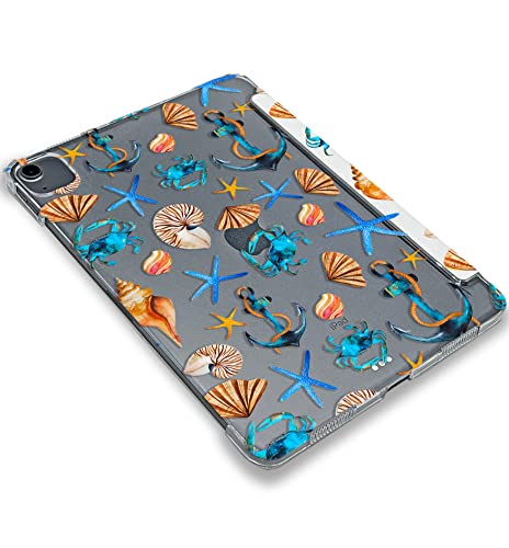 Cute Ocean Sea Shell case Compatible with iPad Mini Air Pro 7.9 8.3 9.7 10.2 10.9 11 12.9 inch Pattern Cover New 2022 2021 Trifold Stand 3 4 5 6 7 8 9 Generation 532 (9.7" 5/6 gen)