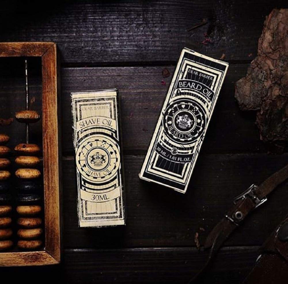 Dear Barber Shave Oil, Reduces Shaving Irritation and Leaves Skin Hydrated and Soft to the Touch 30ml