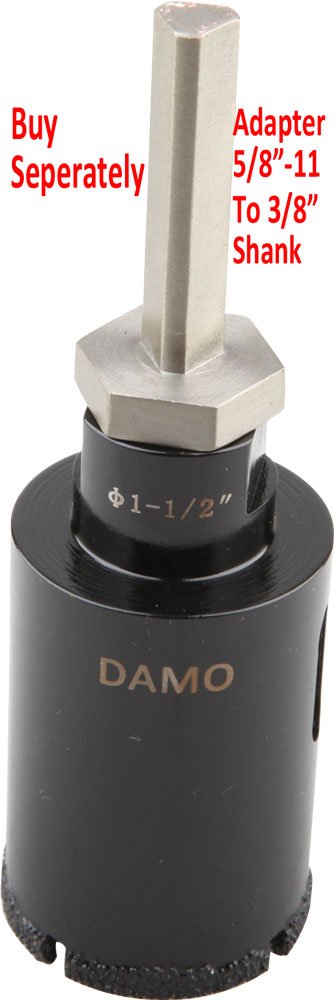 DAMO 1-1/4 inch Dry Wet Diamond Core Drill Bit for Concrete Granite Marble Hole Saw