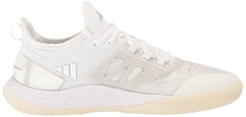 adidas Women's Adizero Ubersonic 4.1 Sneaker, White/Silver Metallic/Grey, 7.5