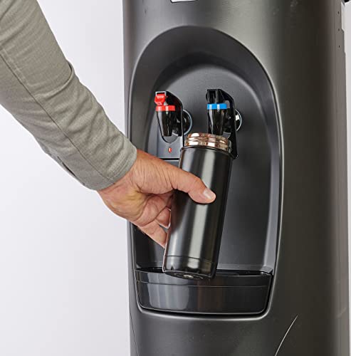 Aquverse Commercial Grade Bottleless Hot & Cold Water Cooler Dispenser with Filter, Black | NSF and UL/Energy Star Certified (A3500-K)