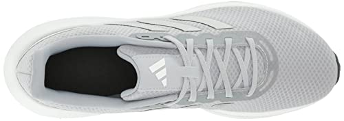 adidas Women's Runfalcon 3.0 Sneaker, Halo Silver/Silver Metallic/Core Black, 7.5