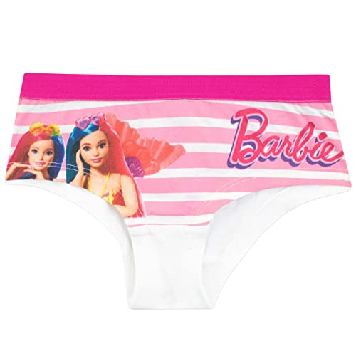 Barbie Underwear | Girls Cotton Underwear| Pack of 5 Girl Panties Multicolour 8 Multicolor