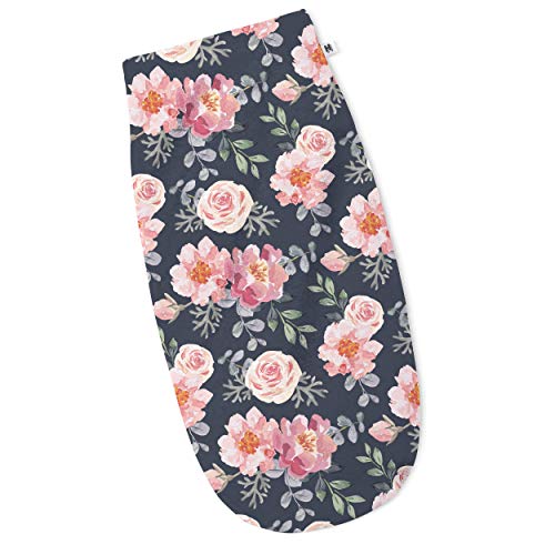 Henry Hunter Baby Swaddle Sack | The Simple Swaddle | Soft Stretchy Cotton Swaddle Blanket for Newborns | Baby Swaddles 0-3 Months, Pack of 3 (Garden | Rose | Light Heather)