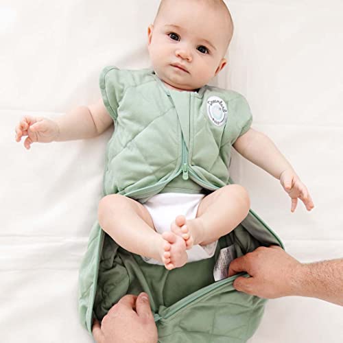 DREAMLAND BABY Sleep Sack | Baby: 6-12 Months | Gently Weighted Sleep Sacks | 100% Natural Cotton | 2-Way Zipper | Machine Washable | Newborn/Infant Swaddle Transition | Swaddle Sleeping Bag
