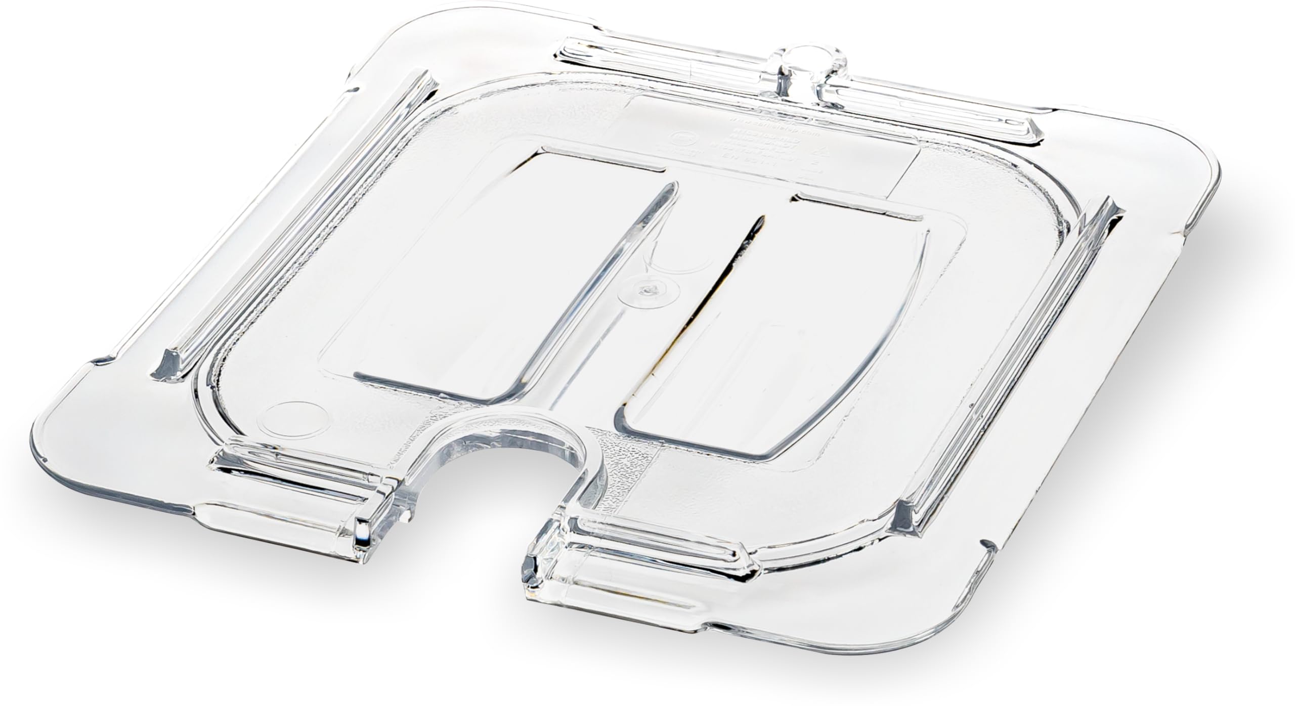 Carlisle FoodService Products 10311U07 StorPlus Sixth Size Polycarbonate Universal Handled Notched Food Pan Lid, Clear