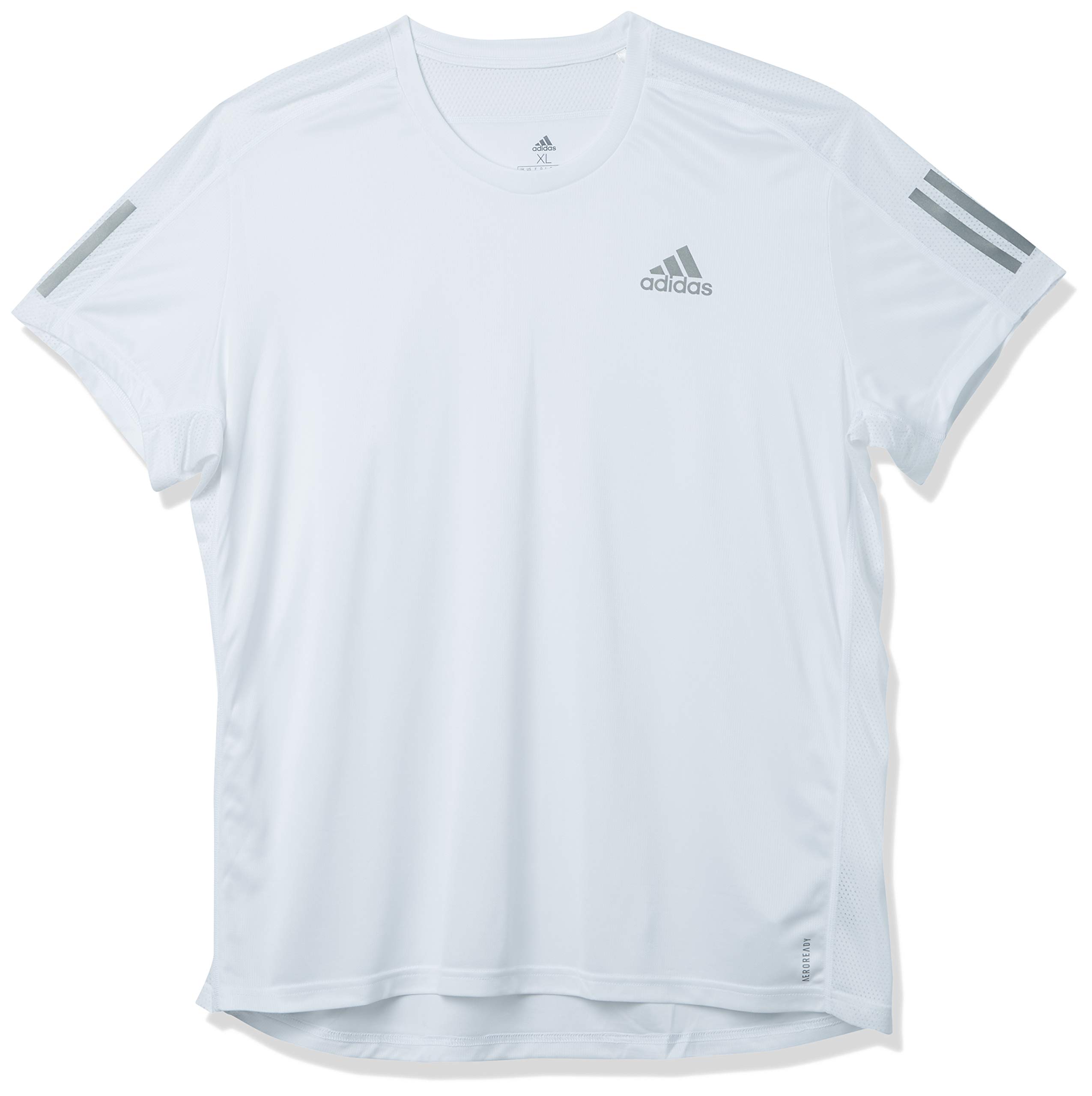 adidas Women's Own The Run Tee, Core White/Black, Large