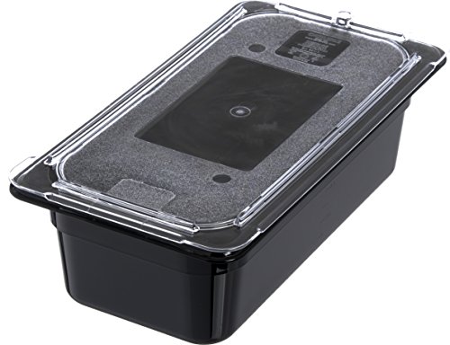 Carlisle FoodService Products 3066103 StorpPlus Third Size Food Pan, Polycarbonate, 4" Deep, Black