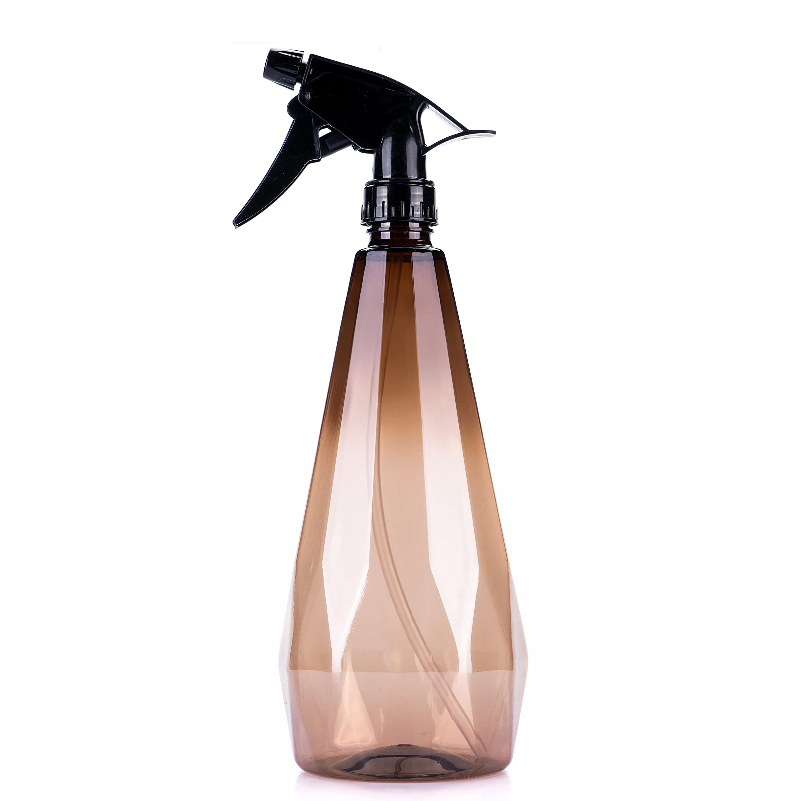 Amber Spray Bottle-Cleaning Spray Bottles,Healthy Plastic& 32 oz Spray Bottle For Hair&Hand&Clothe&Bathroom&Plant,Empty Mister Refillable Spray Bottles With ET,Essential Oil,Water,etc.(2 pack) (Amber)