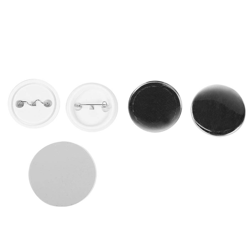 75MM Badge Making Machine + 500 Buttons,Jadpes 75MM DIY Tinplate Button Maker Aluminum Alloy Badge Punch Pin Machine for Badge Insignia