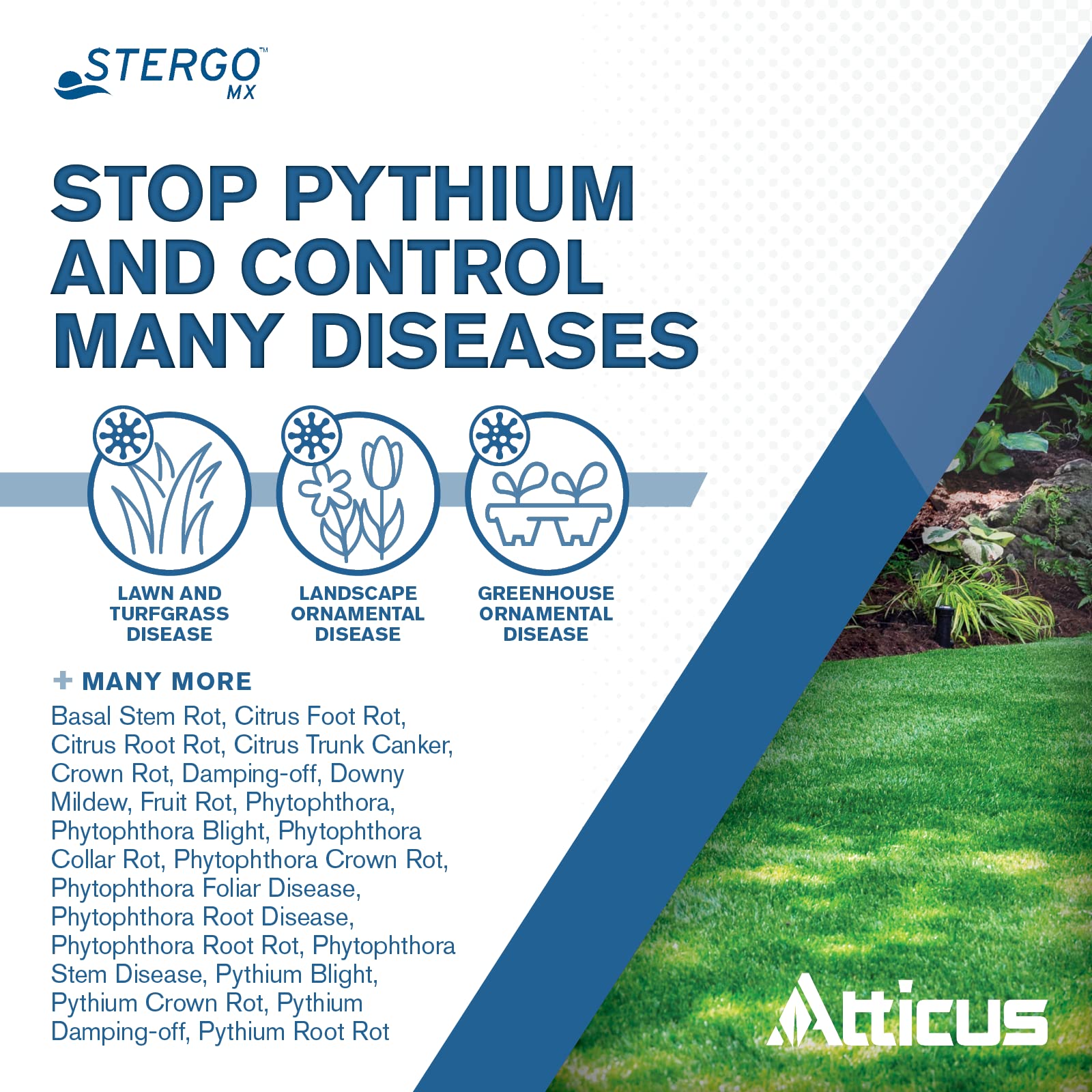 Stergo MX Mefenoxam Fungicide (32 Ounce) by Atticus (Compare to Subdue Maxx) β Fungus Control for Lawns, Ornamentals, Greenhouse and Nursery