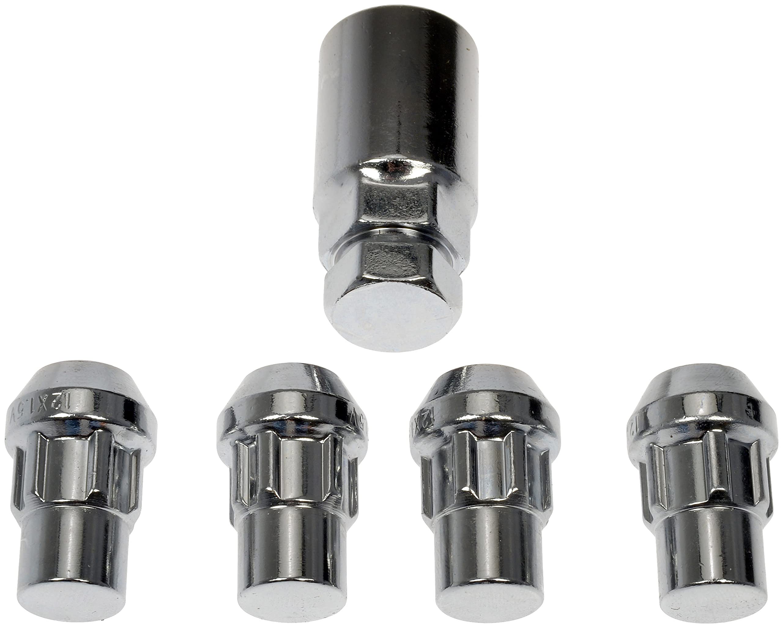 Dorman 712-328 Wheel Nut Lock Chrome Acorn Set M12-1.50 Compatible with Select Models, 4 Pack