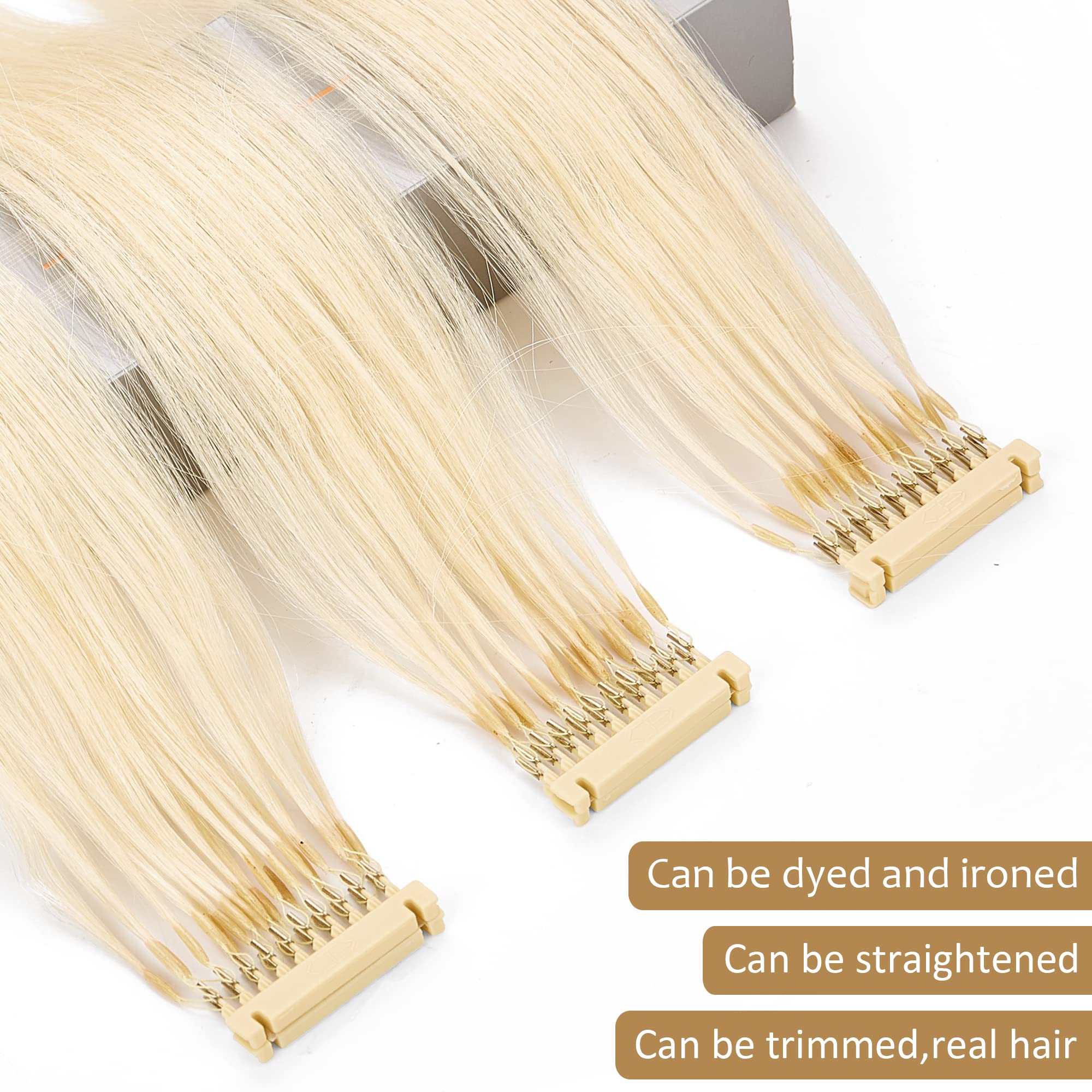 6D First Generation Hair Piece, 100% Real Natural Hair Extensions, Can Perm and Dye Hair No Tangling, Ten Bunches in a Row (18Inch, 60)
