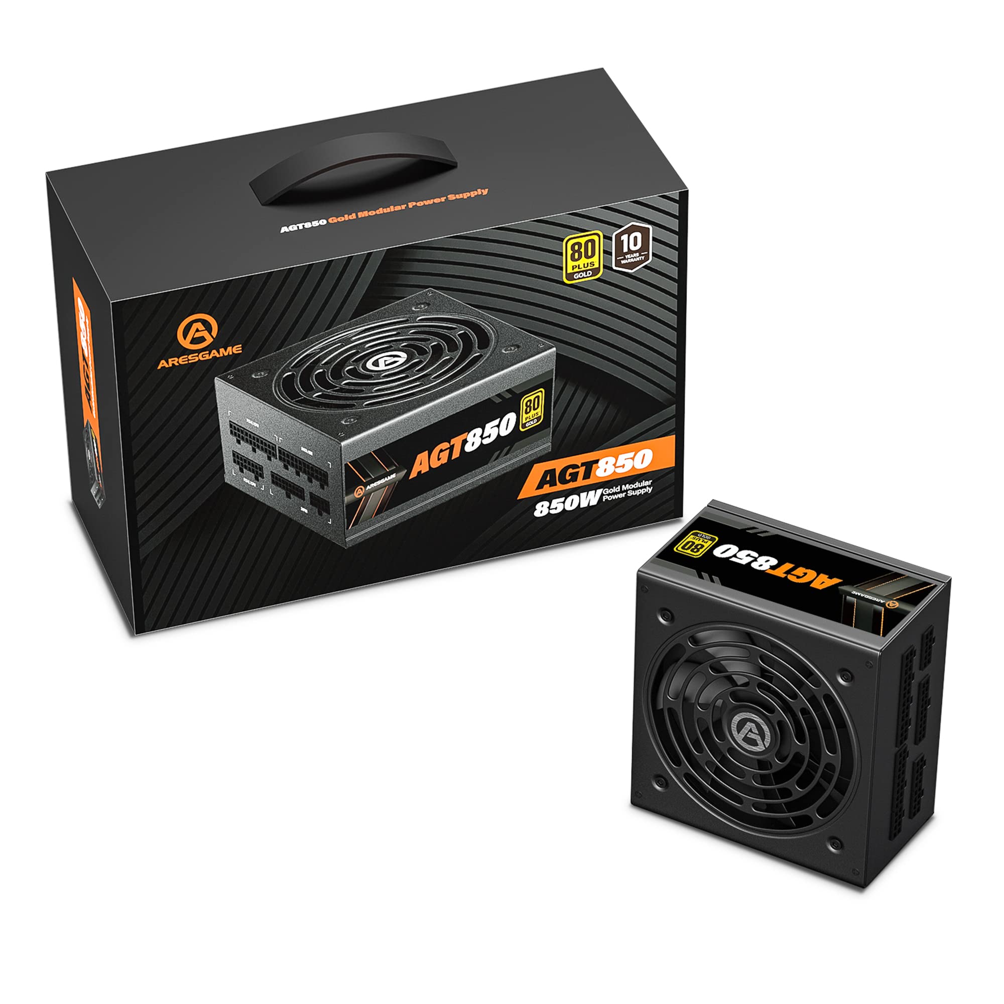 850W Power Supply 80+ Gold PSU Fully Modular ATX PSU