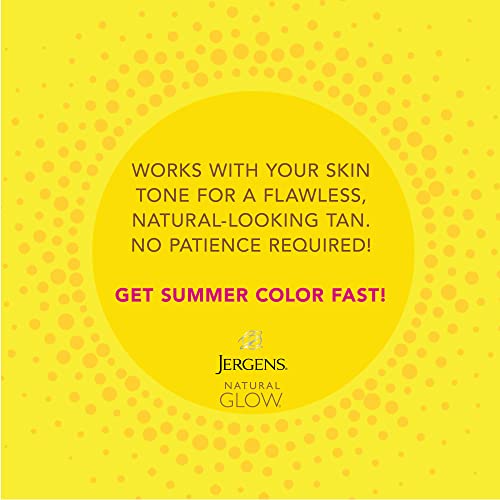 Jergens Natural Glow Instant Sun Sunless Tanning Towelettes, Single-Use Self Tanner Wipes for Flawless, Natural-Looking Color, 6 Count