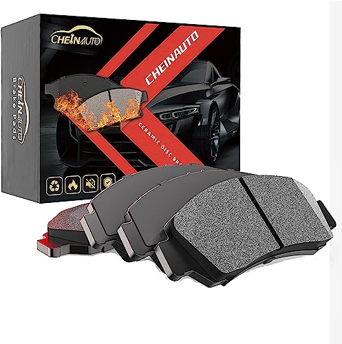 4Pcs Premium Ceramic Front Disc Brake Pads Compatible for 2010-2017 Expedition, 2010-2017 f150, 2010-2017 Navigator
