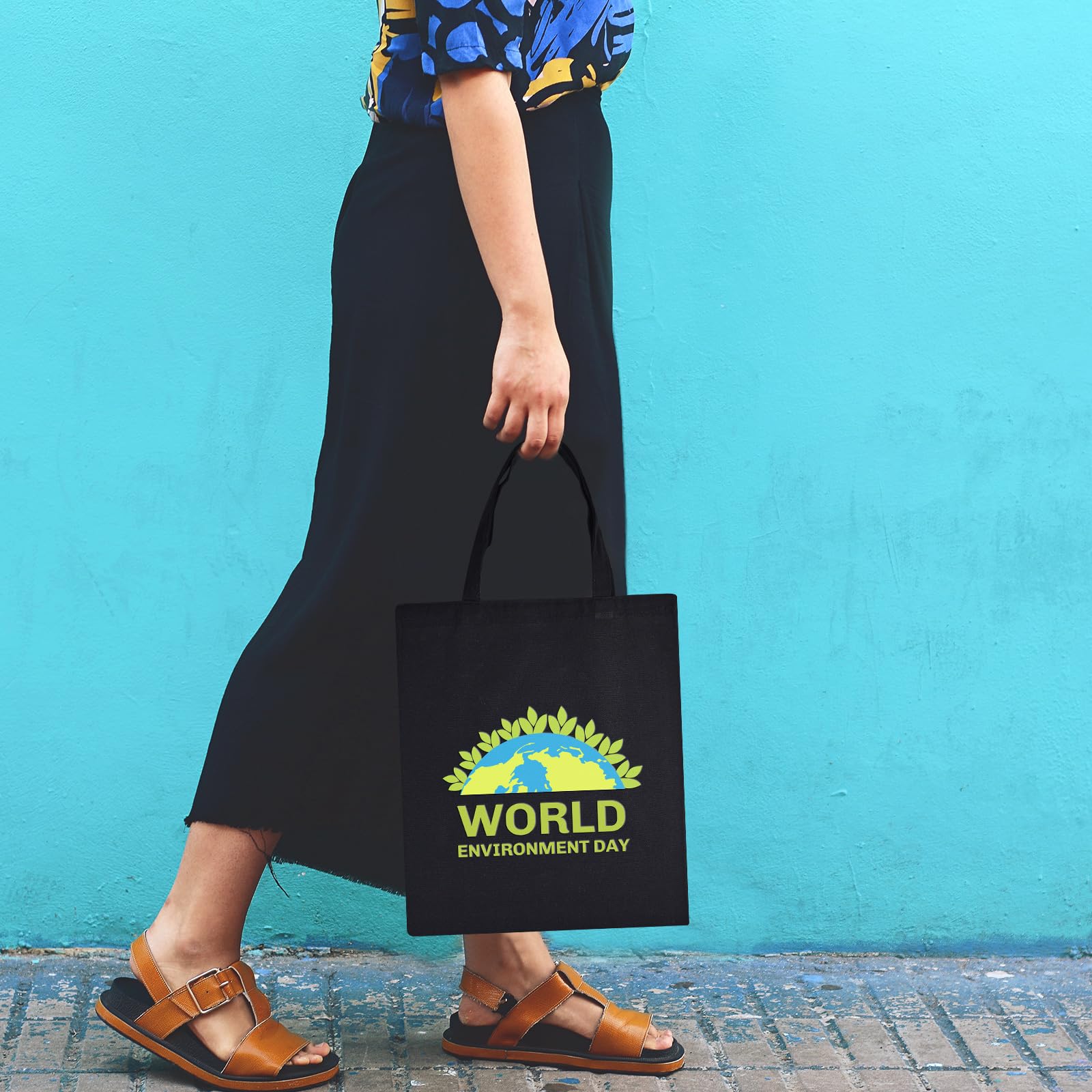 OKBA 10 pcs Sublimation Tote Bags,polyester tote bags for sublimation, DIY customization blank canvas tote bags 12.2 * 14.2 in (black)