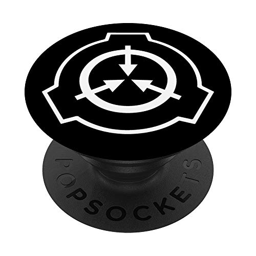 SCP Foundation Logo Front and Back Print PopSockets PopGrip: Swappable Grip for Phones & Tablets