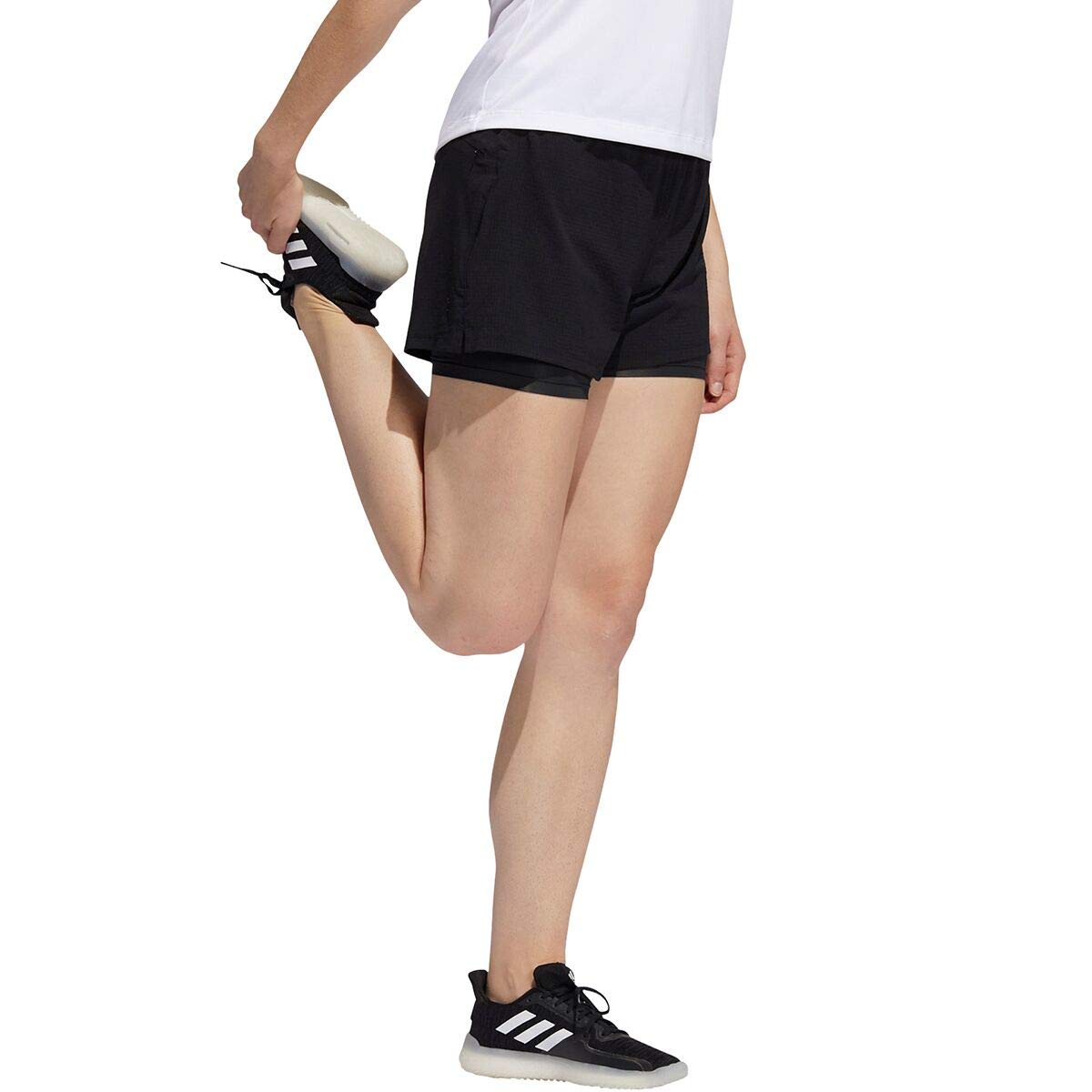 adidas Womens Training 4In Short Heat.RDY Black Small