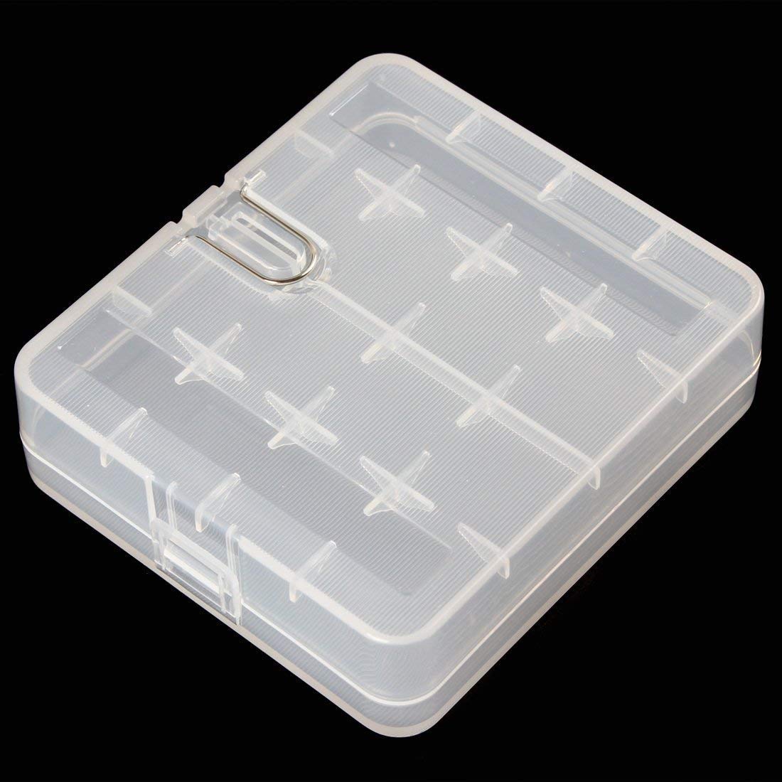 Gocomcom Honbay Battery Storage Case/Box/Organizer/Holder for 4 18650 Batteries or 8 CR123A Battery, Pack of 6 (White)