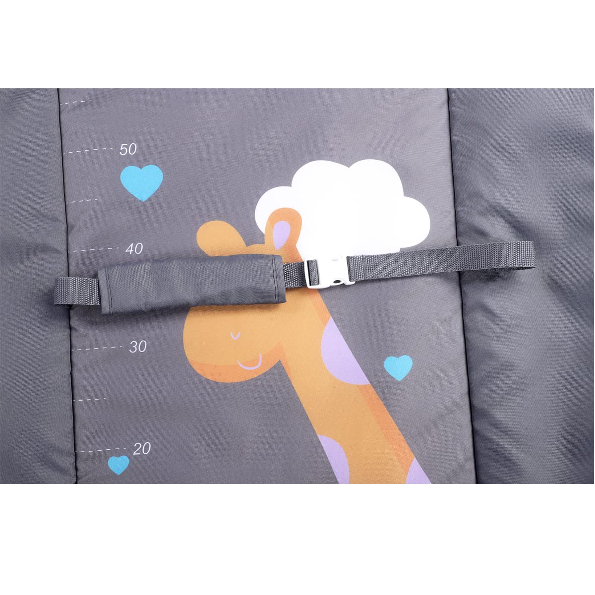 4-Side Protective Oxford Fabric Cover with Safety Belt for EGREE Portable Folding Changing Table