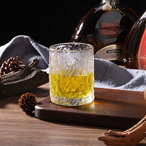 ANBFF Whiskey Glasses Set of 2, Rocks Glass, Vintage Drinking Glasses Cups, 7.4 oz Crystal Old Fashioned Tumblers with Premium Gift Box - for Bourbon, Scotch, Cocktails, Tequila, Cognac