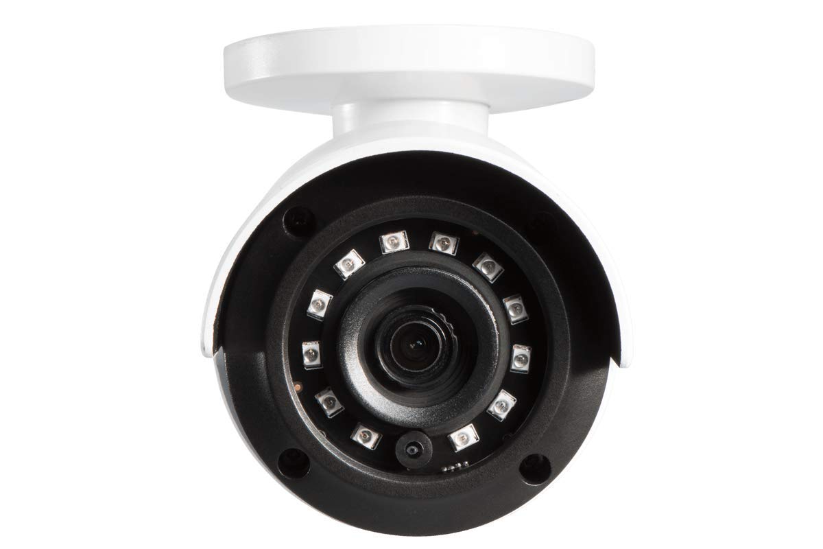 Lorex 8-Channel 4K Ultra HD Active Deterrence Security System with 6 Indoor/Outdoor Cameras, White (4 Cam 4 Channel)