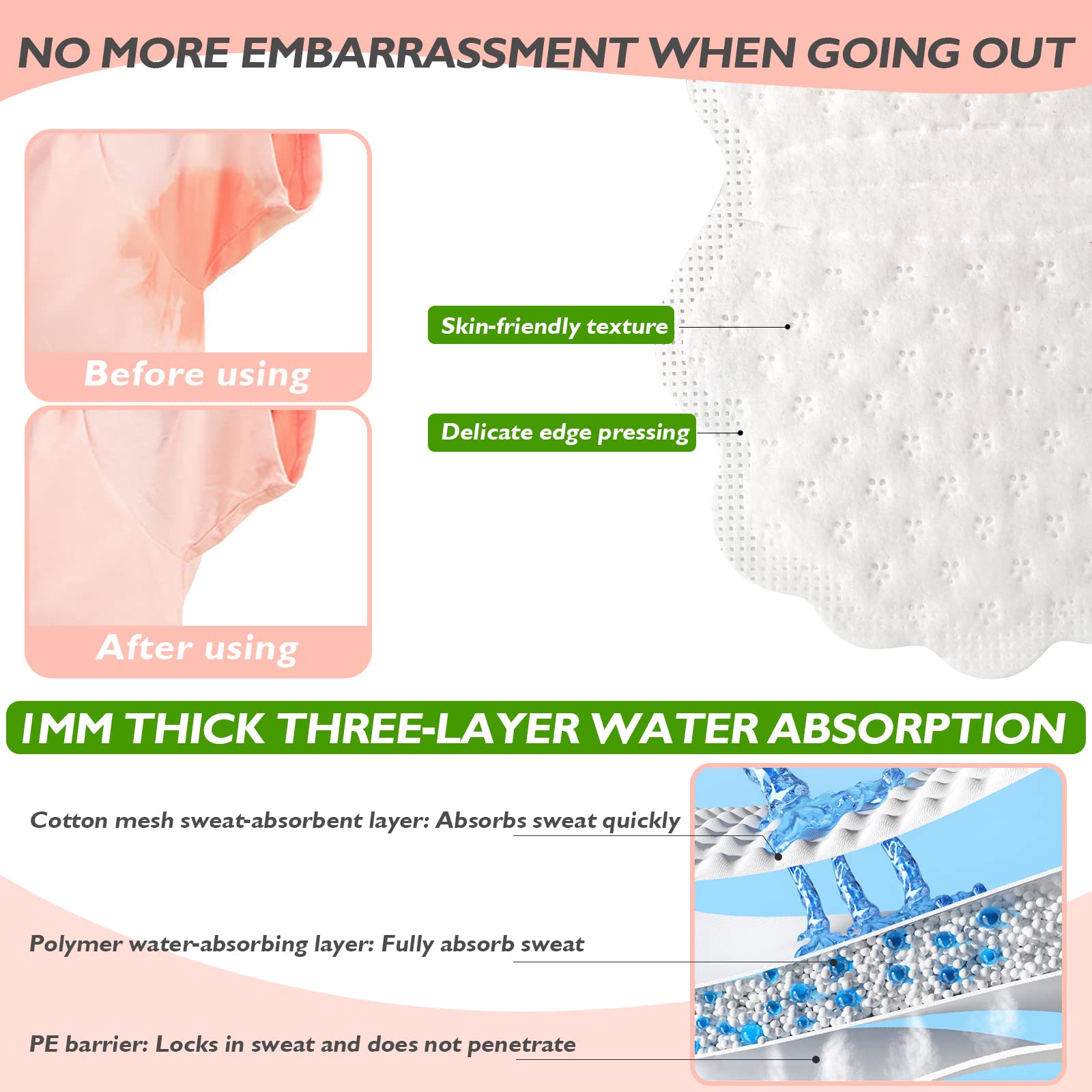 90Pack Armpit Sweat Pads, Disposable Dress Guards/Shields, Non Sweat Armpit Protection,sweat pads for women armpits