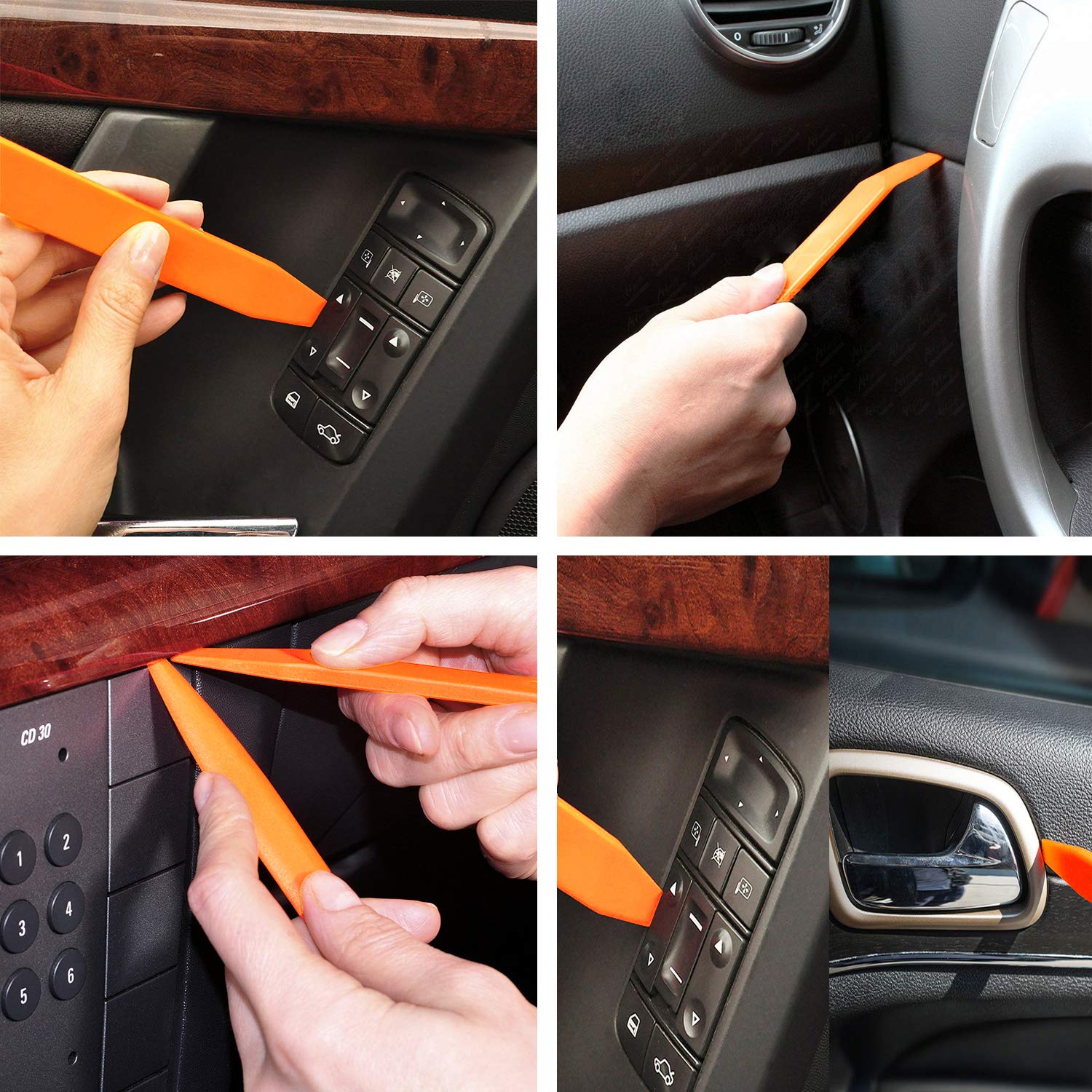 709 PCS Car Push Retainer Clips Plastic Bumper Rivets 16 Most Popular Sizes Nylon Bumper Push Fasteners Rivet Clips Replacement Kit for GM Ford Toyota Honda Chrysler
