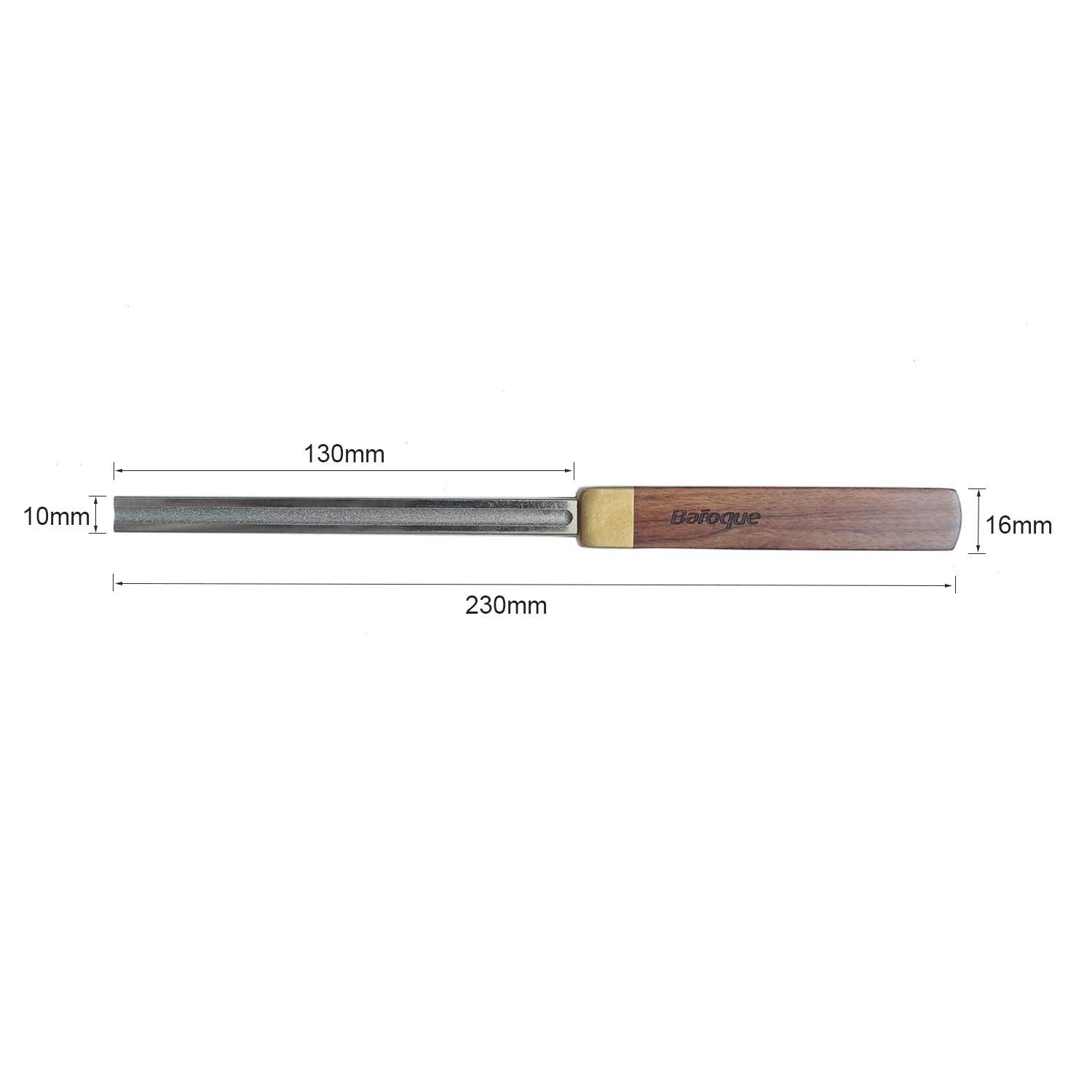 4th Generation Upgrated Baroque Guitar Fret Crowning File with 3 Crowning Grooves and 1 Full Grit Side & Luthier Leveling Dressing Tool Suitable for Electric Acoustic Guitar,Ukulele,Bass,Banjo etc