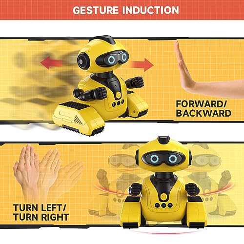 AONGAN Robot Toys, Remote Control Robot, Gesture Sensing Intelligent Programming, Rechargeable for Kids 8-10 Years Boys Girls