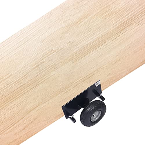 Adjustable Door Heavy Duty Panel Dolly with 10" Pneumatic Wheels, 600LBS Load Bearing for Drywall Sheet Heavy Appliance & Material Handling All Terrain Moving Cart, Black