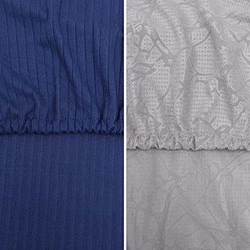 BlueSnail Changing Pad Cover, Strechy Ultra Soft Chaning Pad Sheet 2 Pack (Gray+ Navy)