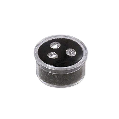 888 Display USA - 100 Black Foam Gem Jars Showcase with 2 pcs of Black Stackable Display Tray