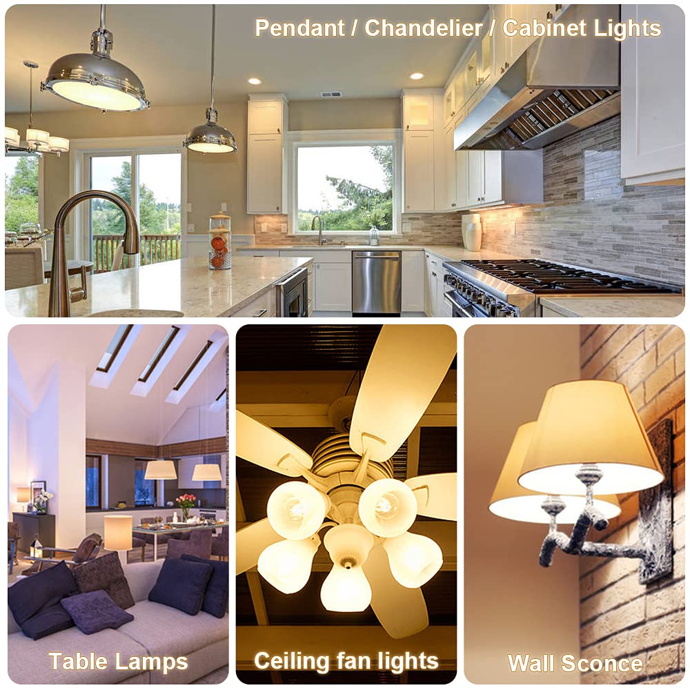 4vwin JDE11 T4 Halogen Bulb 120V 75W Dimmable Warm White 1050lm 2800K Clear for Chandeliers, Ceiling Fan, Table Lamps, Cabinet Lighting (4, 75W 120V)